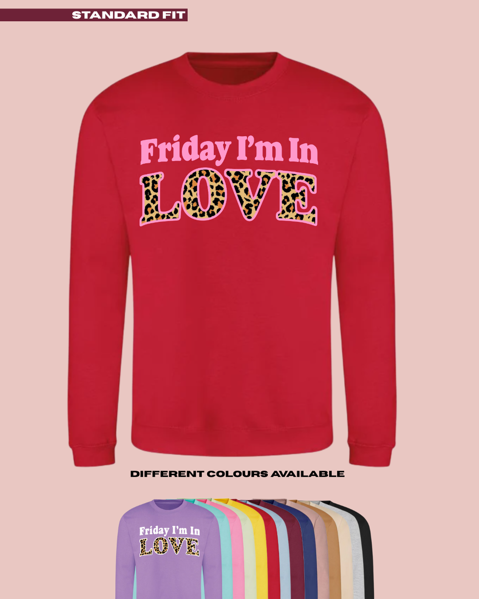 ADULTS Friday I'm In Love Jumper - STANDARD FIT – stripe&wild