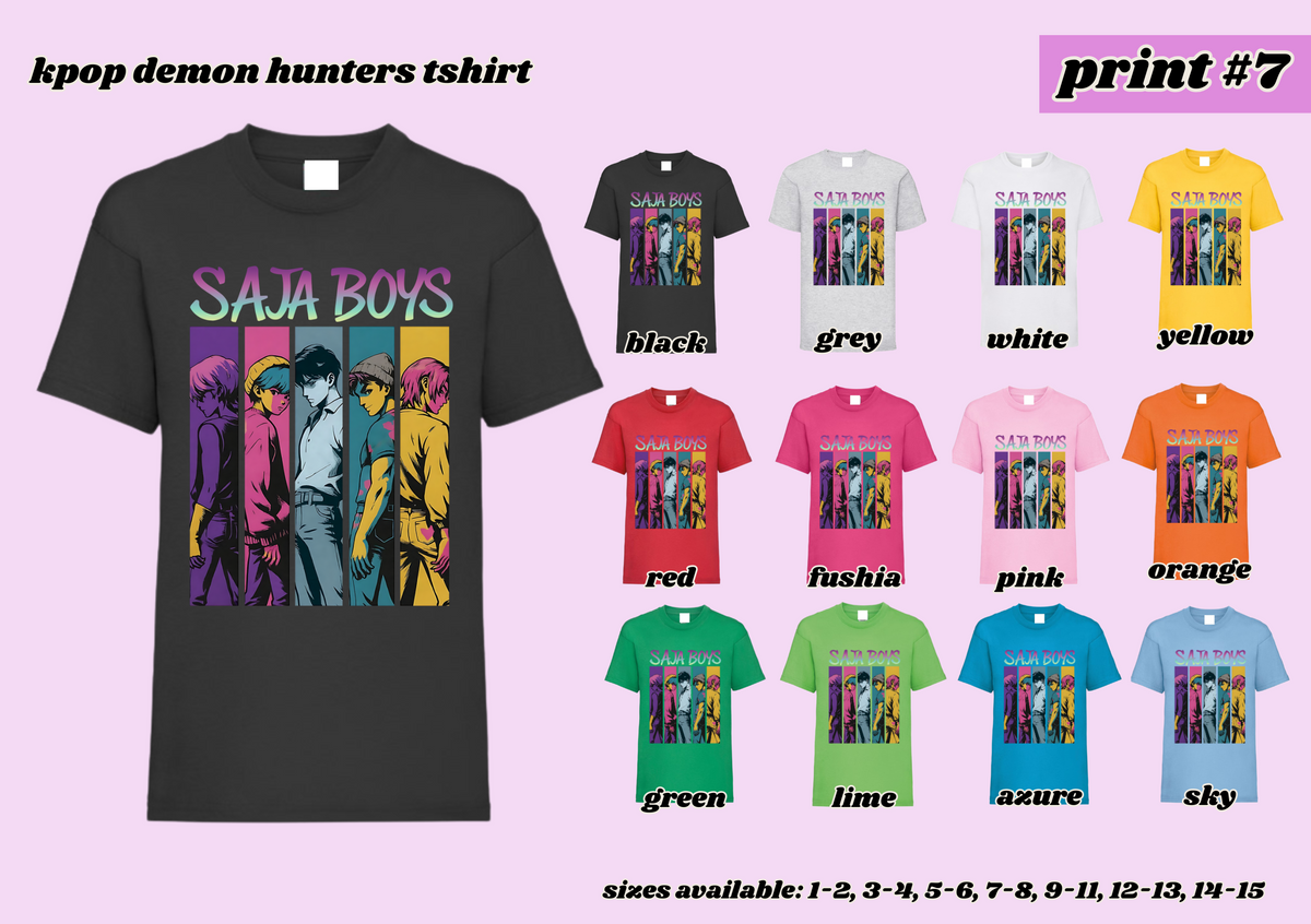 PRINT # 7 KPOP Demon Hunters TShirt – stripe&wild